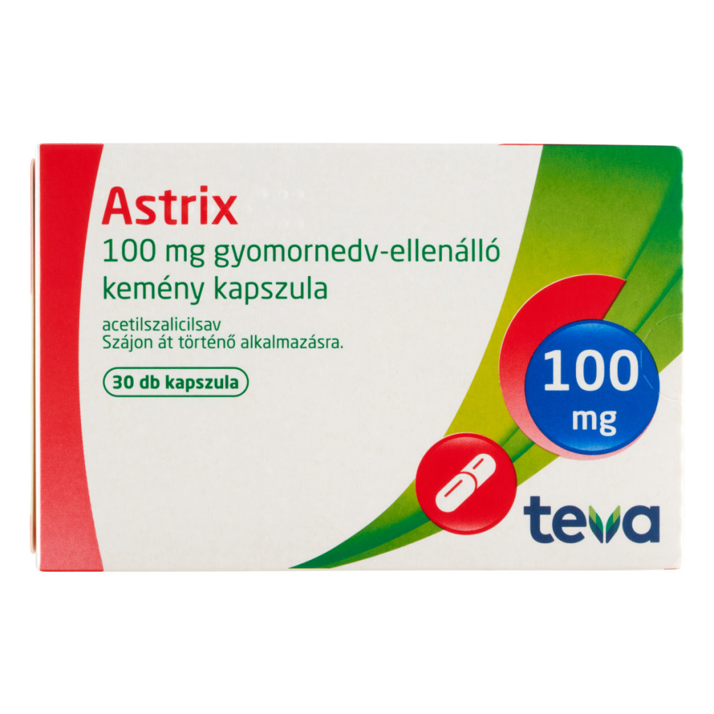 ASTRIX 100 mg gyomornedv-ellenálló kemény kapszula 30 db - P
