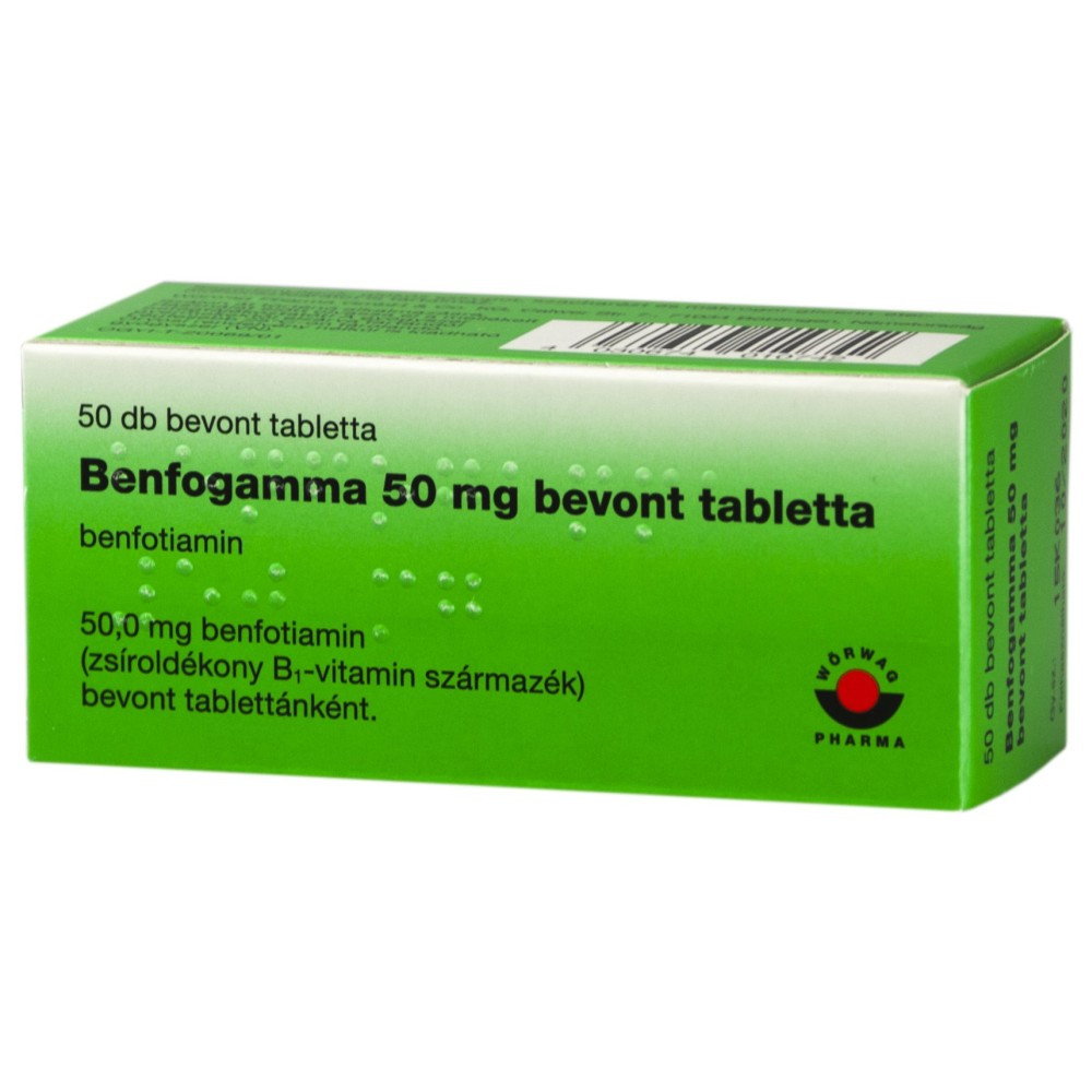 BENFOGAMMA 50 mg bevont tabletta 50 db - PATIKA24 Gyógyszert