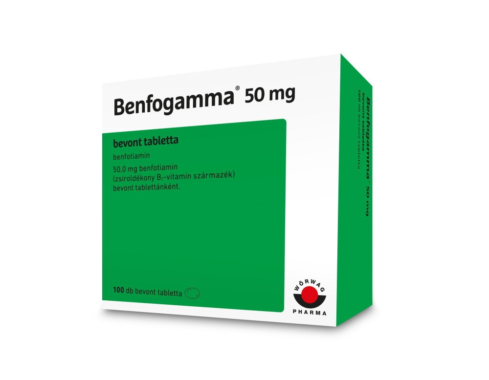 BENFOGAMMA 50 mg bevont tabletta 100 db - PATIKA24 Gyógyszer