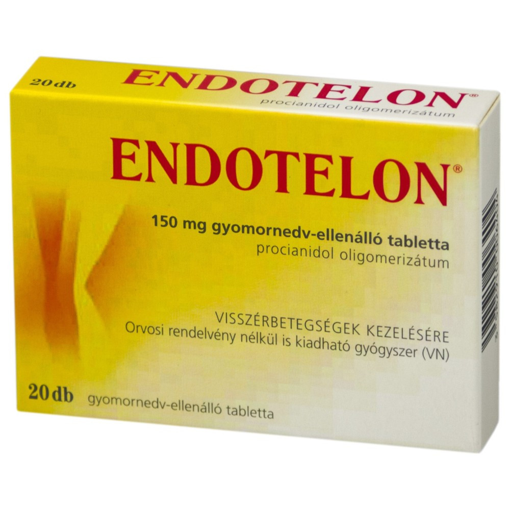 ENDOTELON 150 MG GYNEDV.ELL.TABLETTA 20X 20 db - PATIKA24 Gy