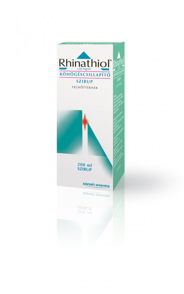 RHINATHIOL 1,33 mg/ml köhögéscsillapító szirup felnőtteknek