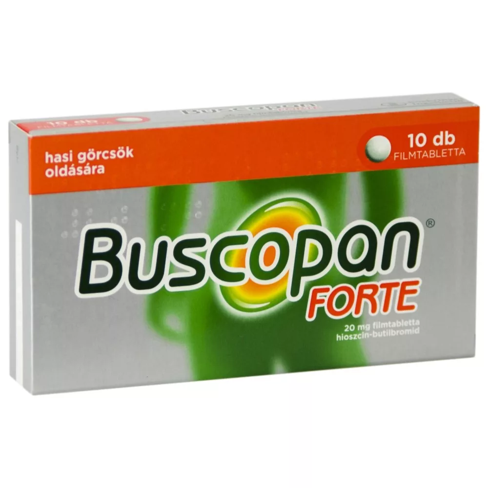 BUSCOPAN FORTE 20 mg filmtabletta 10 db - PATIKA24 Gyógyszer