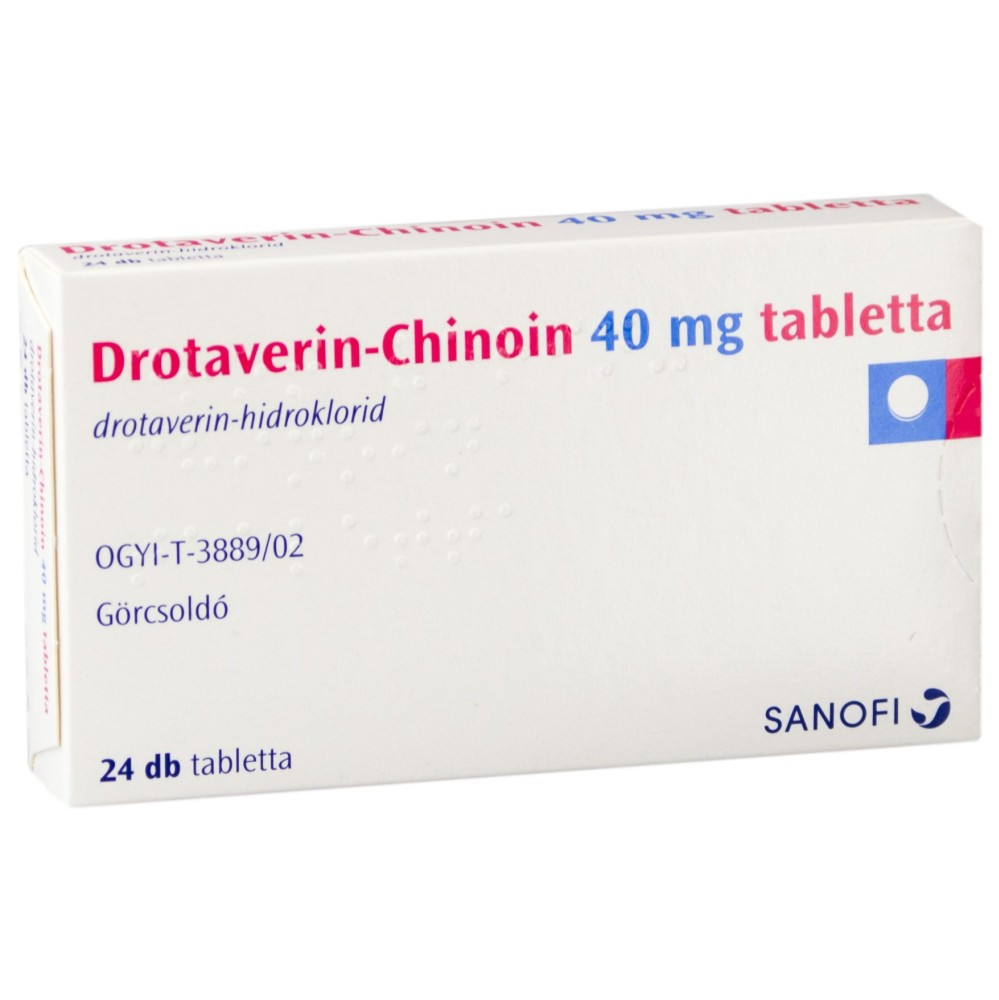 DROTAVERIN-CHINOIN 40 mg tabletta 24 db - PATIKA24 Gyógyszer