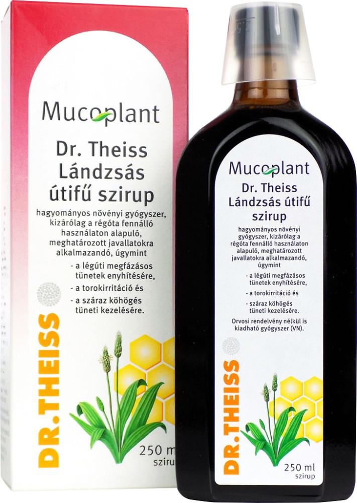 MUCOPLANT DR. THEISS Lándzsás útifű szirup 250 ml - PATIKA24