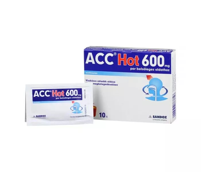 ACC HOT 600 mg por belsőleges oldathoz 10 db - PATIKA24 Gyóg