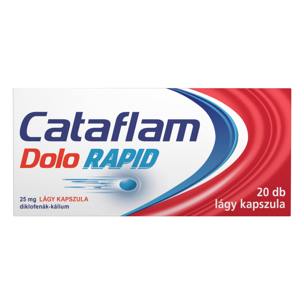 CATAFLAM DOLO RAPID 25 mg lágy kapszula 20 DB - PATIKA24 Gyó