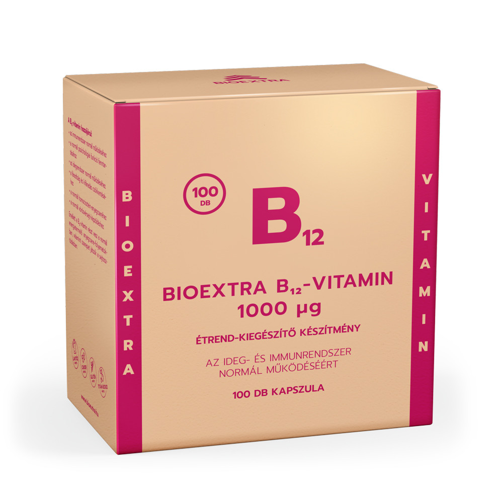 BIOEXTRA B12-VITAMIN 1000 µg kapszula 100 db - PATIKA24 Gyóg