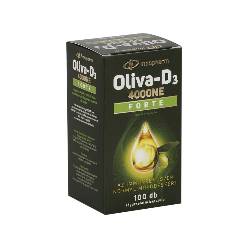 INNOPHARM OLIVA-D3 forte 4000 NE lágyzselatin kapszula 100 d