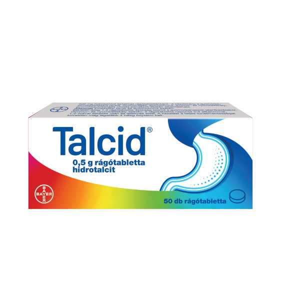 TALCID 0,5 g rágótabletta 50 db - PATIKA24 Gyógyszertár onli