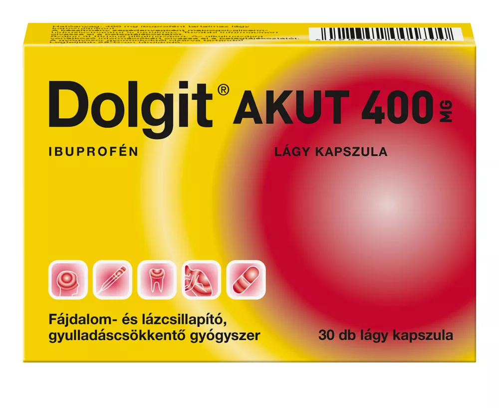 DOLGIT AKUT 400 mg lágy kapszula 30 db - PATIKA24 Gyógyszert