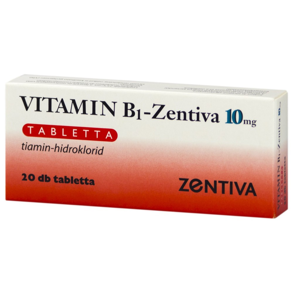 VITAMIN B1-ZENTIVA 10 mg tabletta 20 db - PATIKA24 Gyógyszer