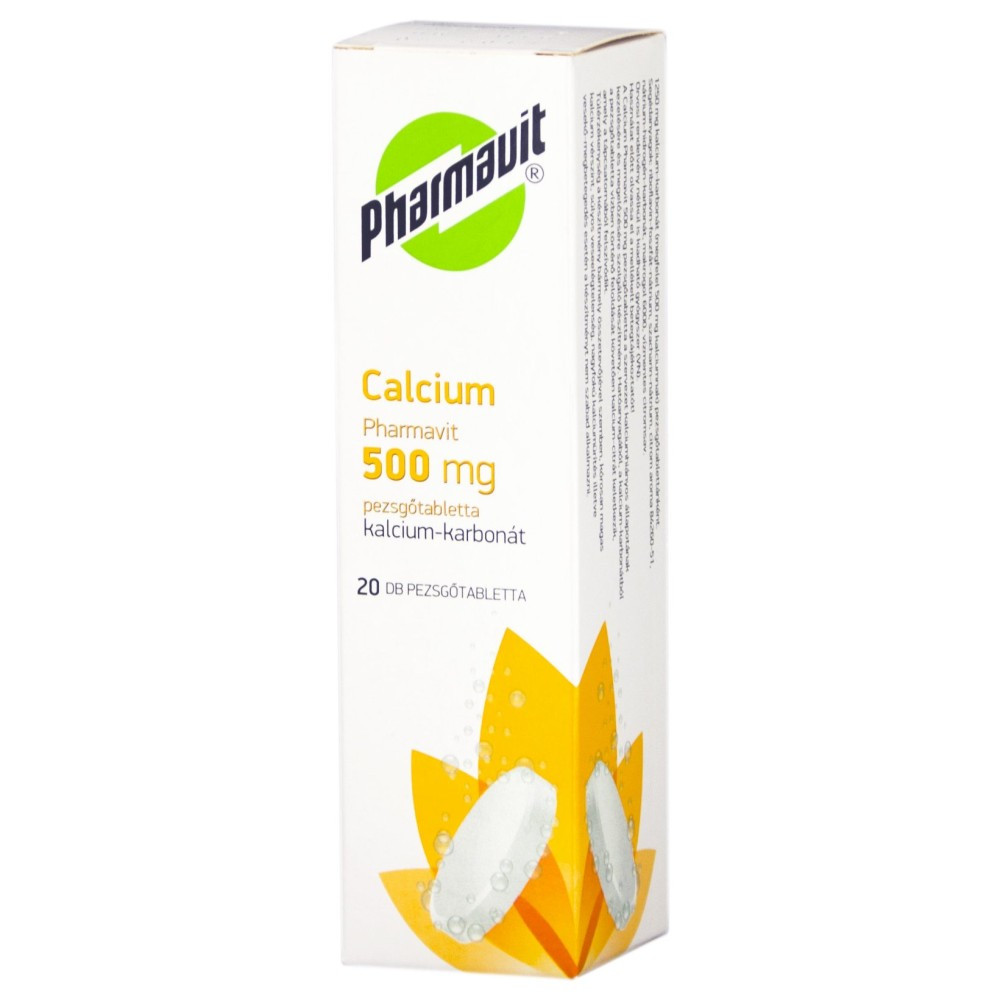 CALCIUM PHARMAVIT 500 mg pezsgőtabletta 20 db - PATIKA24 Gyó