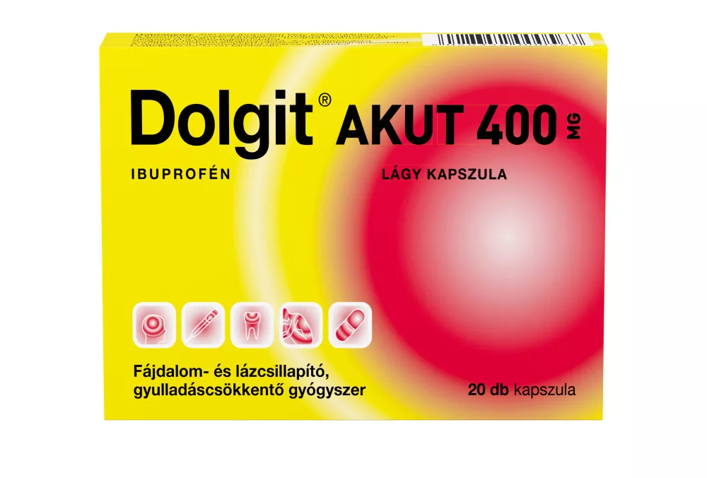 DOLGIT AKUT 400 mg lágy kapszula 20 db - PATIKA24 Gyógyszert