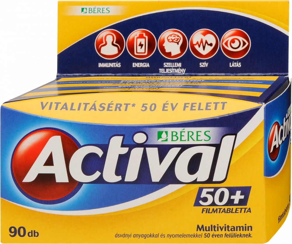 BÉRES ACTIVAL 50+ filmtabletta 90 db - PATIKA24 Gyógyszertár