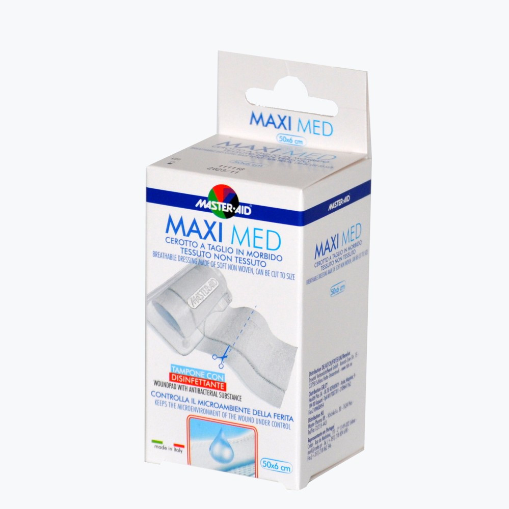MASTER-AID MAXI MED 50 x 6 cm vágható sebtapasz 1 db - PATIK