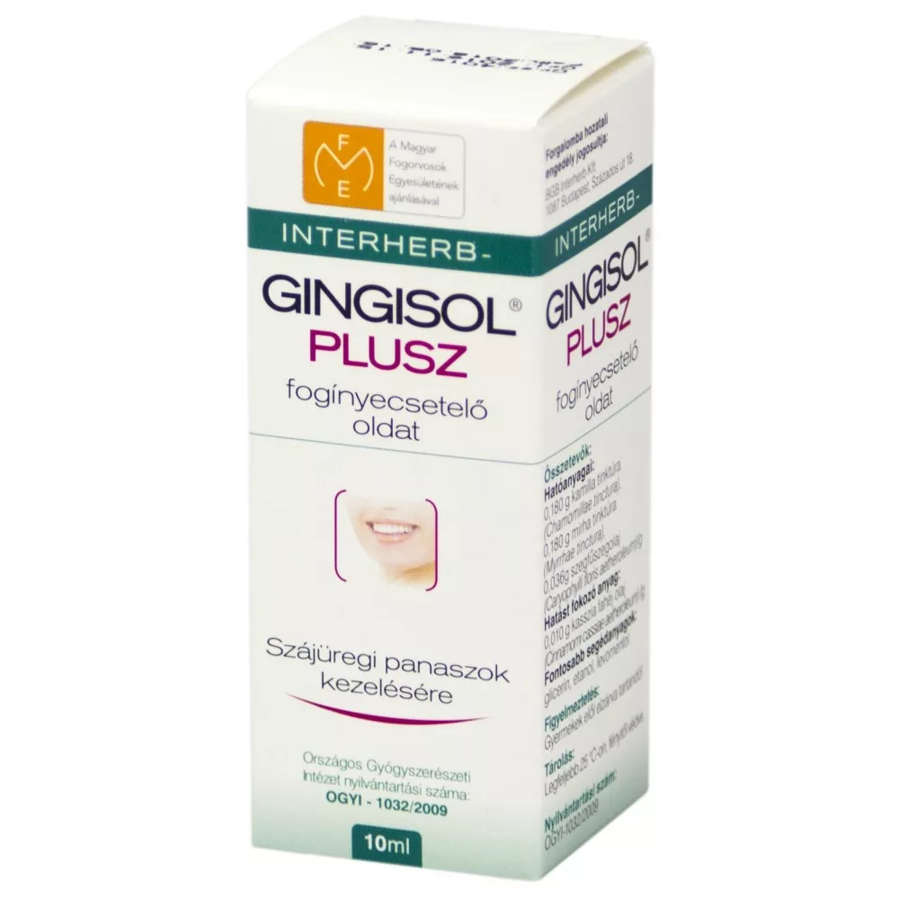 INTERHERB GINGISOL PLUSZ FOGÍNYECSETELŐ oldat 10 ml - PATIKA