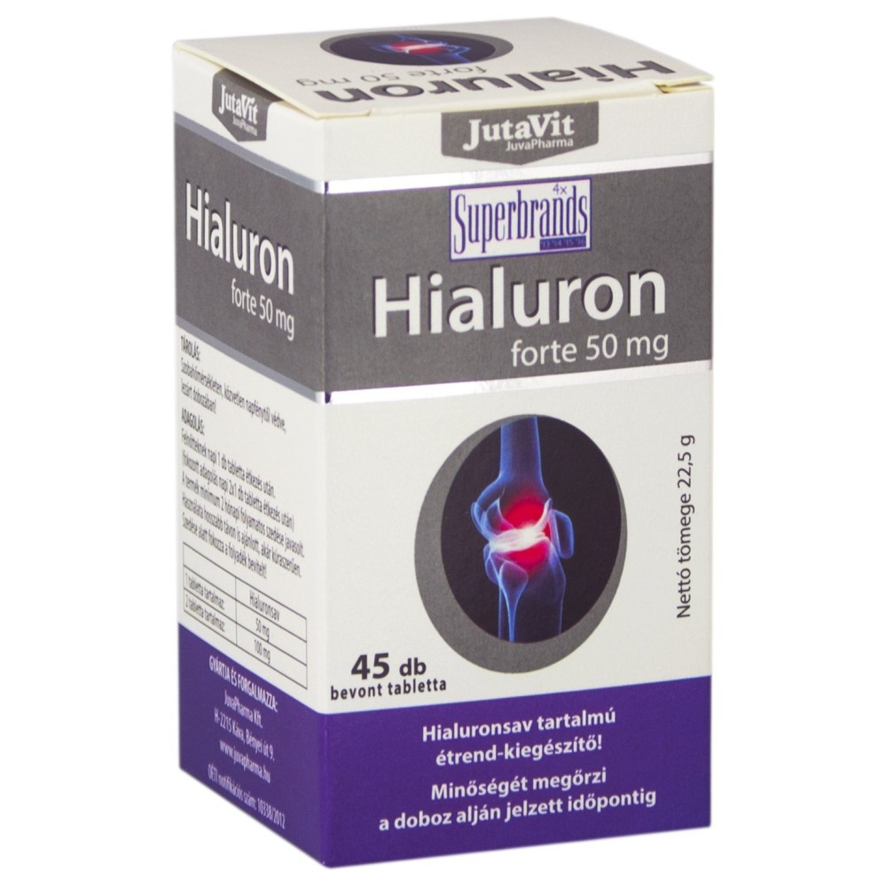 JUTAVIT HIALURON FORTE 50 mg bevont tabletta 45 db - PATIKA2