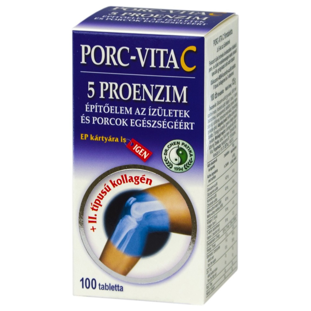 DR.CHEN PORCVITA C 5 PROENZIM filmtabletta 100 DB - PATIKA24