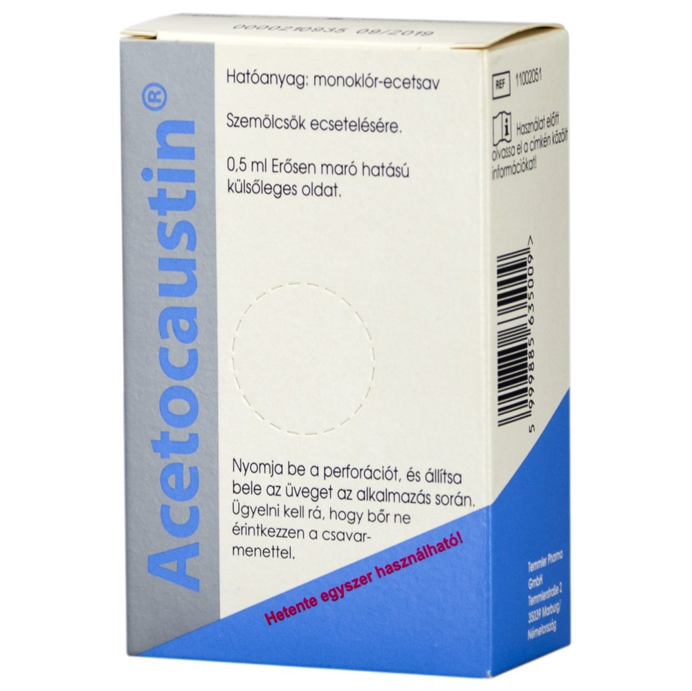 ACETOCAUSTIN szemölcsirtó oldat 0,5 ml - PATIKA24 Gyógyszert