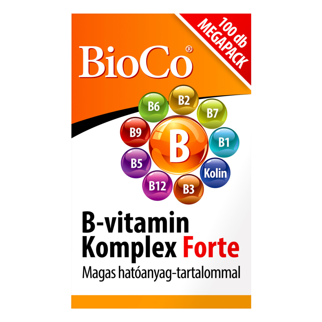 BIOCO B-VITAMIN KOMPLEX FORTE tabletta 100 db - PATIKA24 Gyó